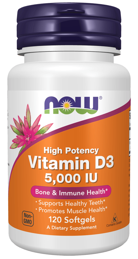 NOW® Vitamin D-3 | High Potency Bone & Muscle Support